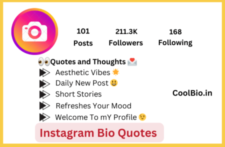 Get 750+ Inspirational Bio Quotes for Attitude and Aesthetic Bio