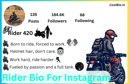 1000+ Rider Bio For Instagram Awesome Insta bio for biker